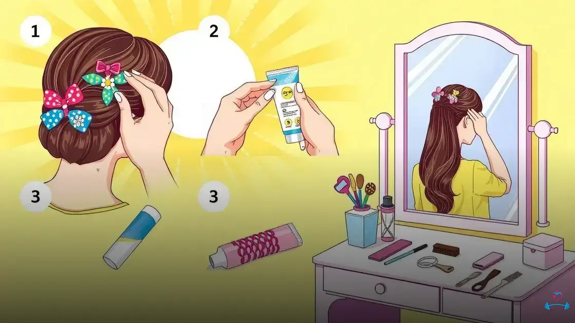 como colar adereços no cabelo de maneira fácil e criativa